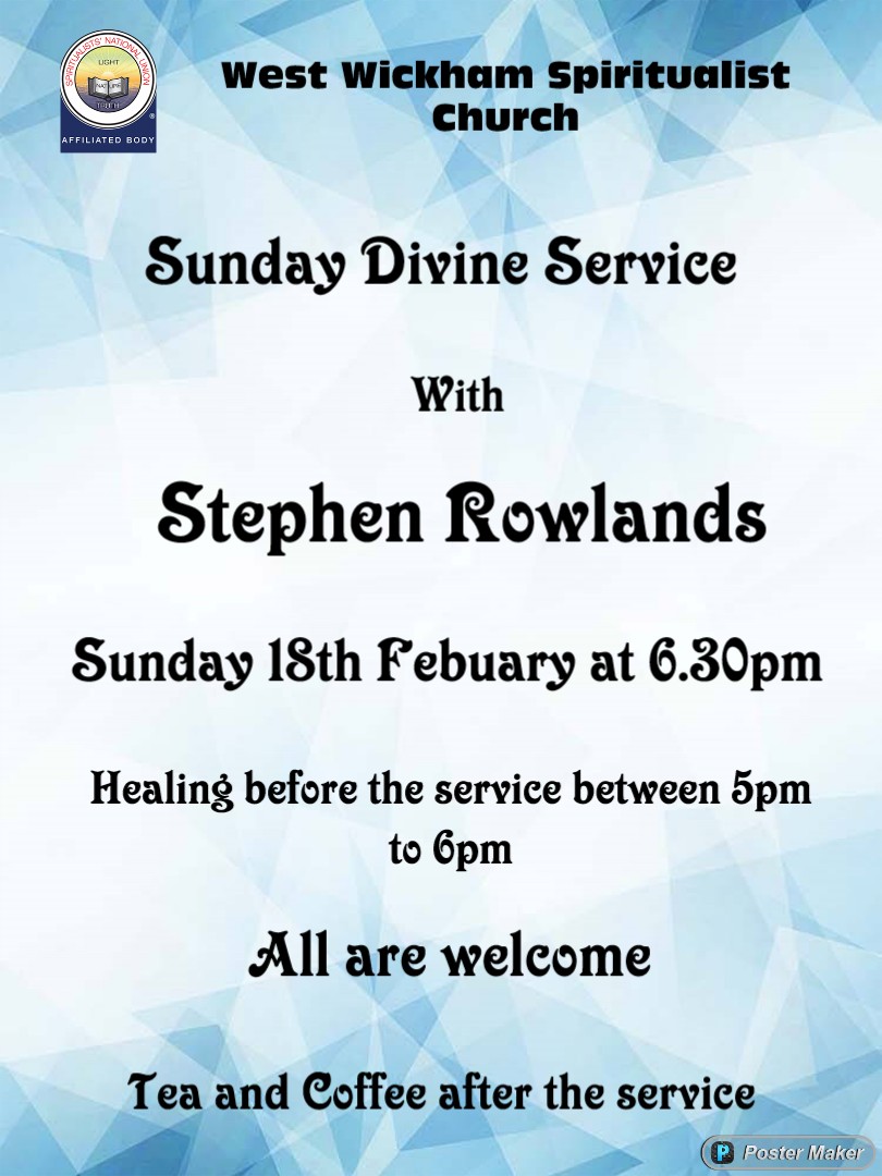 Churches/Demos 2024 – Stephen Rowlands Medium And Healer
