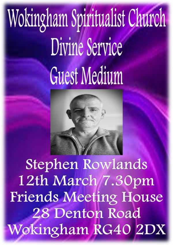 Churches/Demos 2025 – Stephen Rowlands Medium And Healer