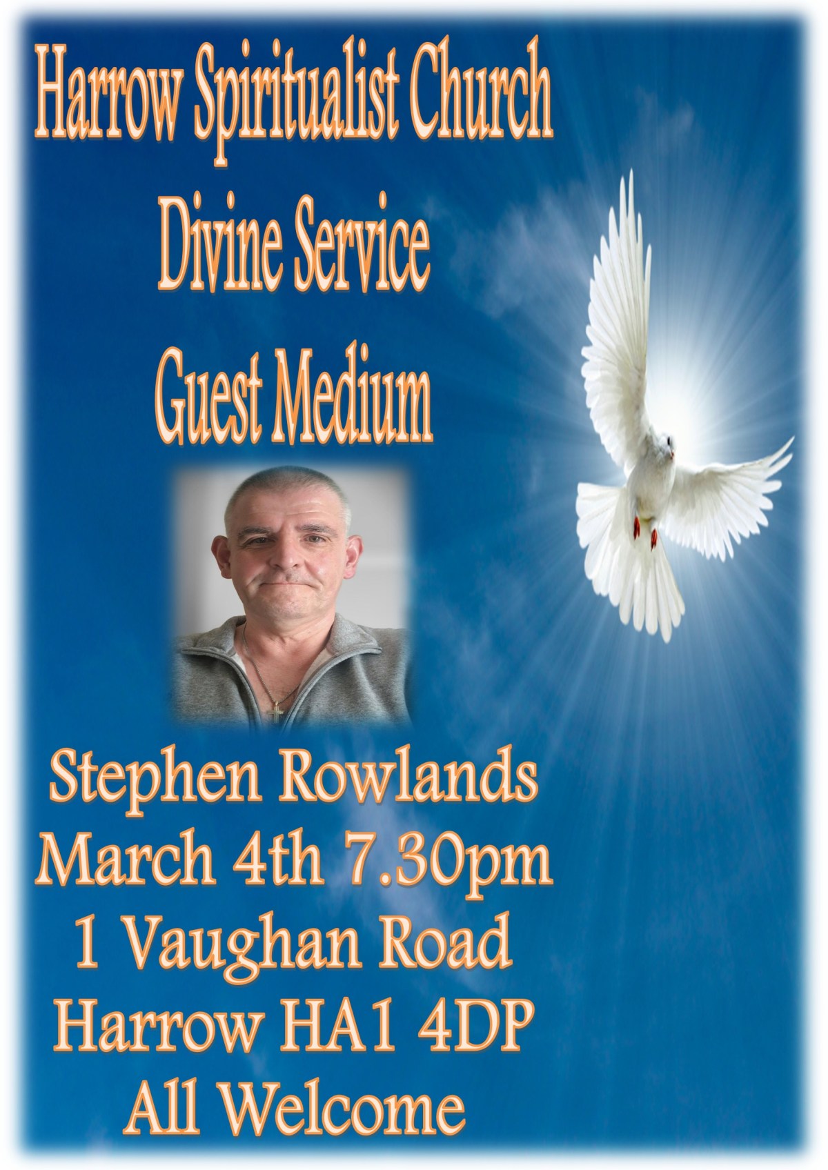 Churches/Demos 2026 – Stephen Rowlands Medium And Healer